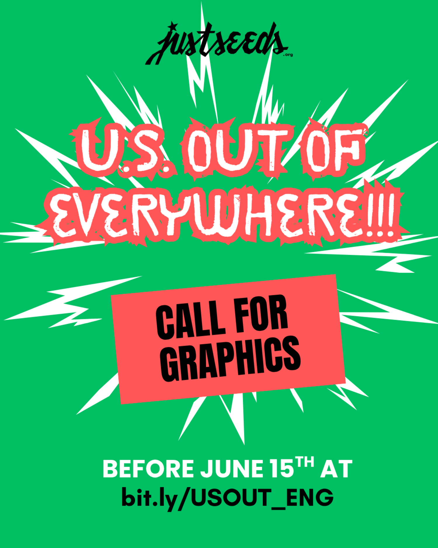 U.S. Out of Everywhere!: Call for graphics - Justseeds